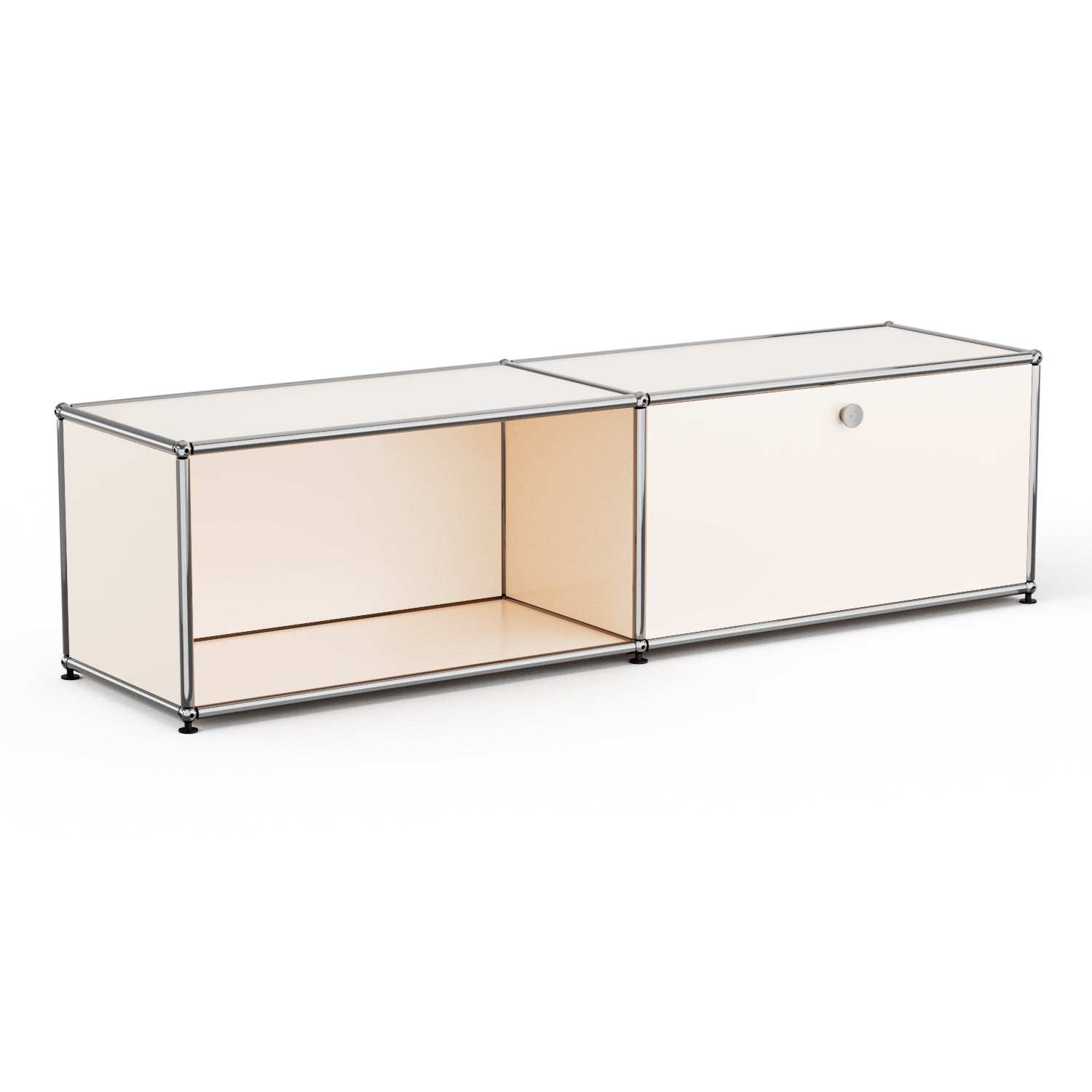SAINCH Modern Modular Metal Storage Cabinet - Double Compartment Doubl